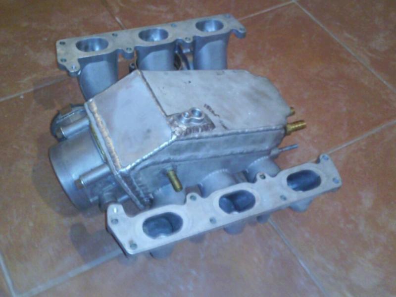 Custom 2002 ported/polished intake manifold with RS6 t.b. and double ...