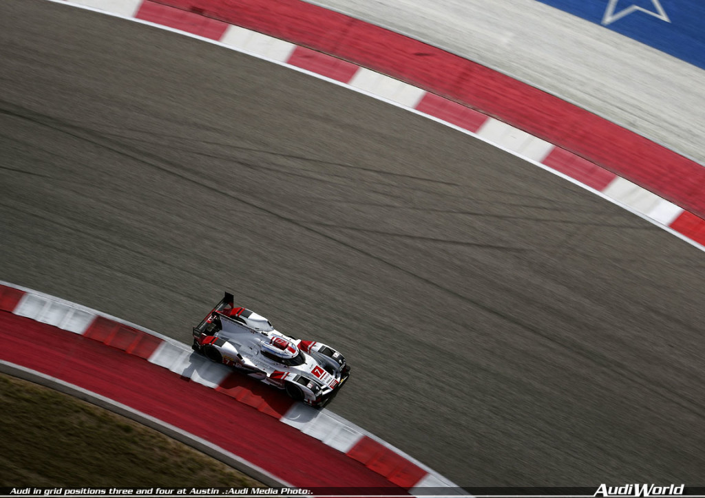 Audi in grid positions three and four at Austin - AudiWorld