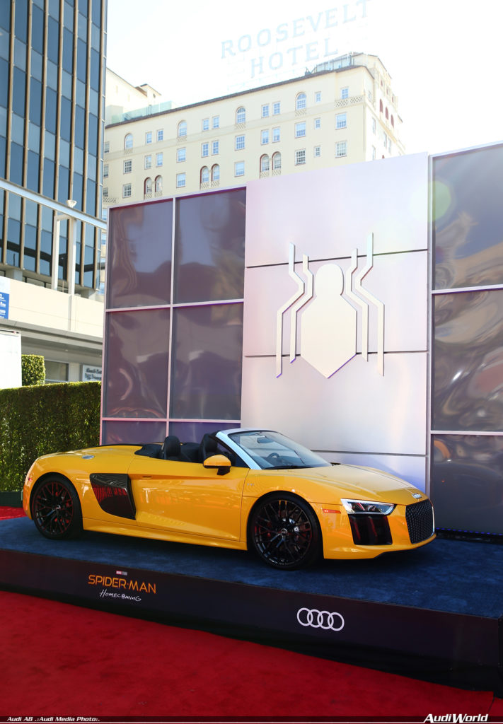 Audi A8 in disguise as surprise guest at the world premiere of ‘Spider ...