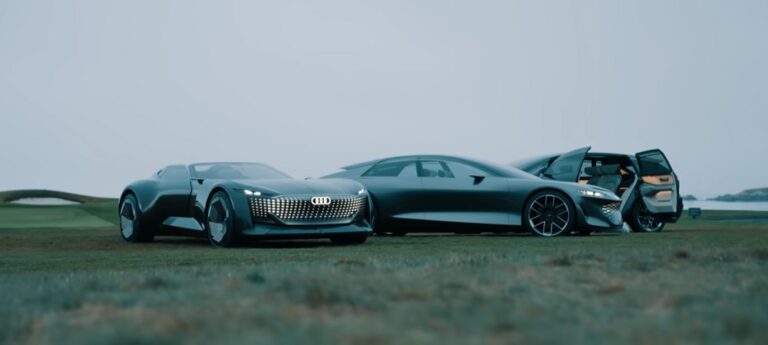 The Future of Audi: Three Audi Sphere Concept Cars Together at Pebble ...